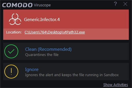 Evaluate the Behavior of Unknown Files in the Sandbox, Virus Protection, Comodo Cloud Antivirus